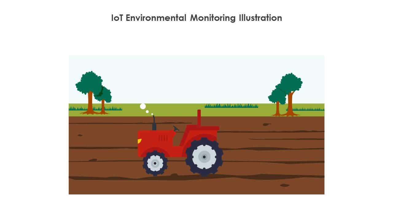 IoT Environmental Monitoring Illustration PPT PowerPoint
