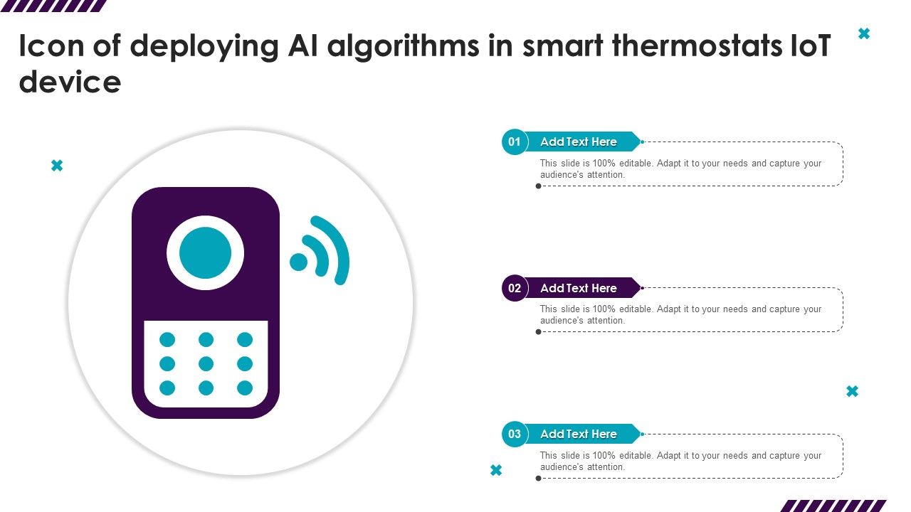 IOT Smart Camera Icon With AI Algorithms PPT Example