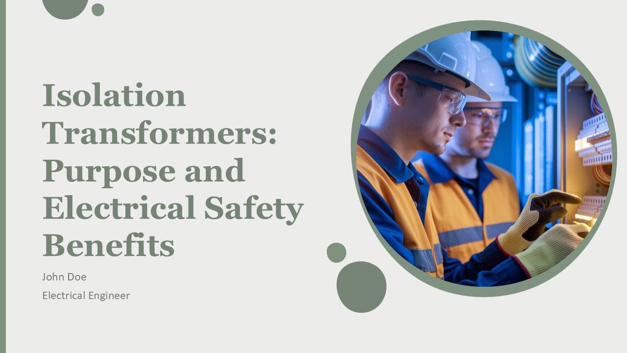 Isolation Transformers Purpose And Electrical Safety Benefits PPT ...