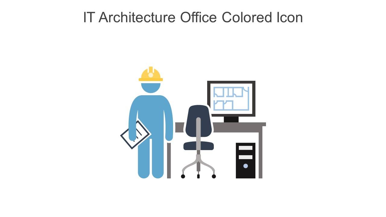 IT Architecture Office Colored Icon In Powerpoint Pptx Png And Editable ...