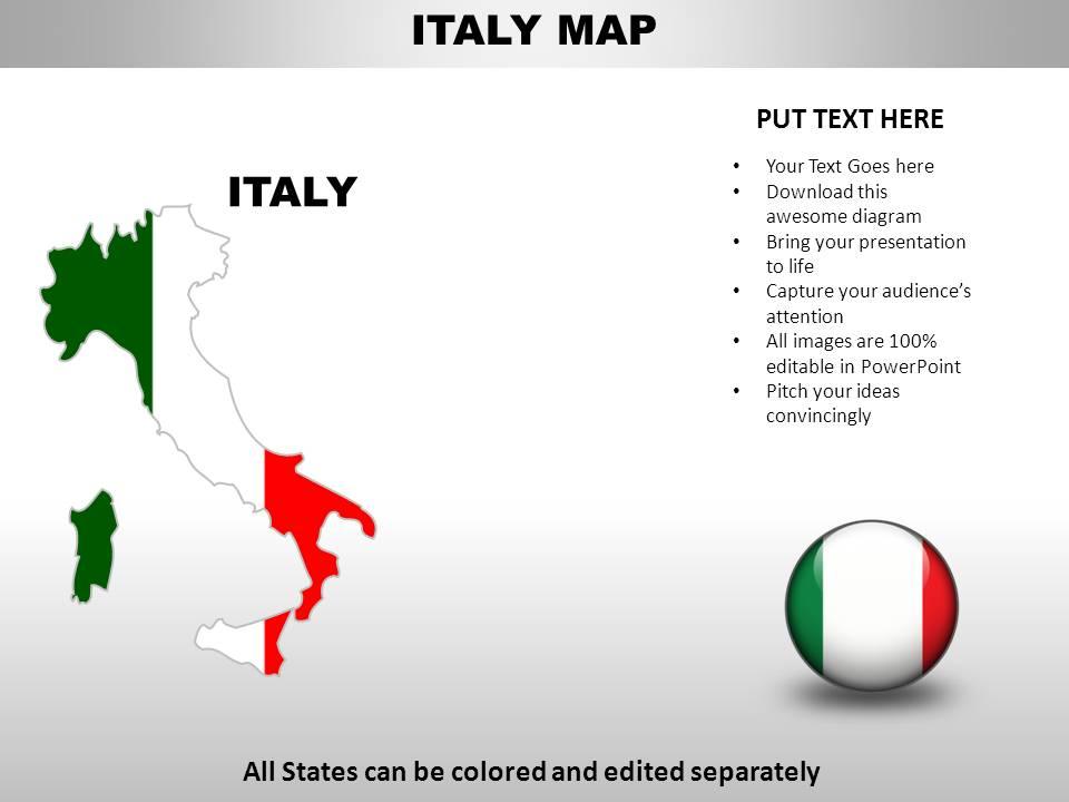 Italy Country PowerPoint Maps | Presentation PowerPoint Images ...