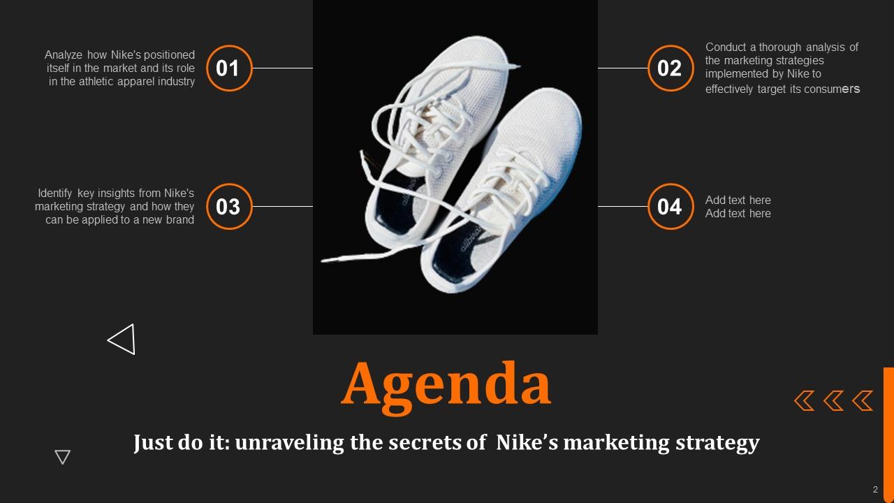 Just Do It Unraveling The Secrets Of Nikes Marketing Strategy CD V PPT ...