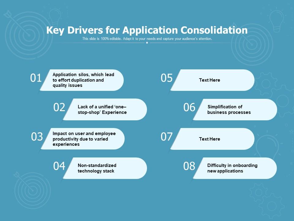 Key Drivers For Application Consolidation | PowerPoint Slide Templates ... Key Drivers For Application Consolidation | PowerPoint Slide Templates ...