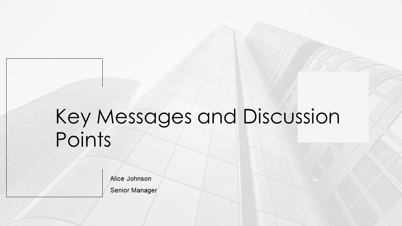 Key Messages And Discussion Points PPT PowerPoint AT