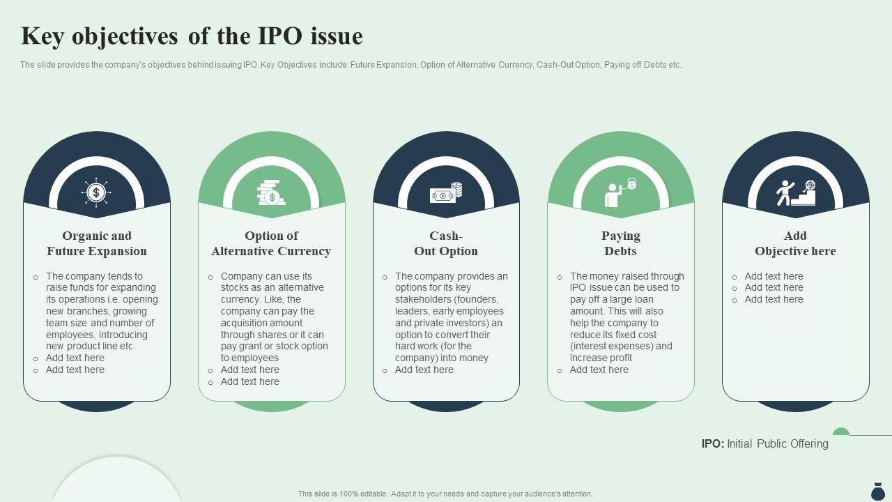 Key Objectives Of The Ipo Issue Equity Debt Convertible Investment ... Key Objectives Of The Ipo Issue Equity Debt Convertible Investment ...