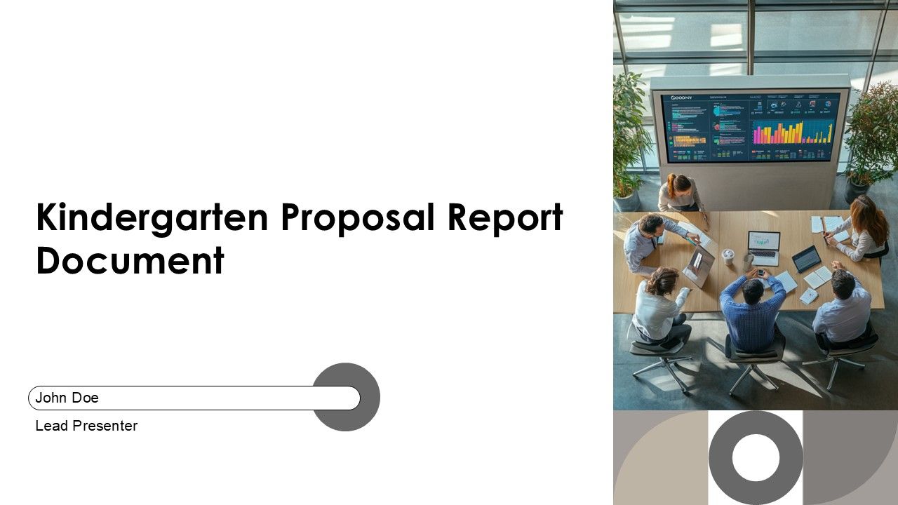 Kindergarten Proposal Report Document PPT Information AT