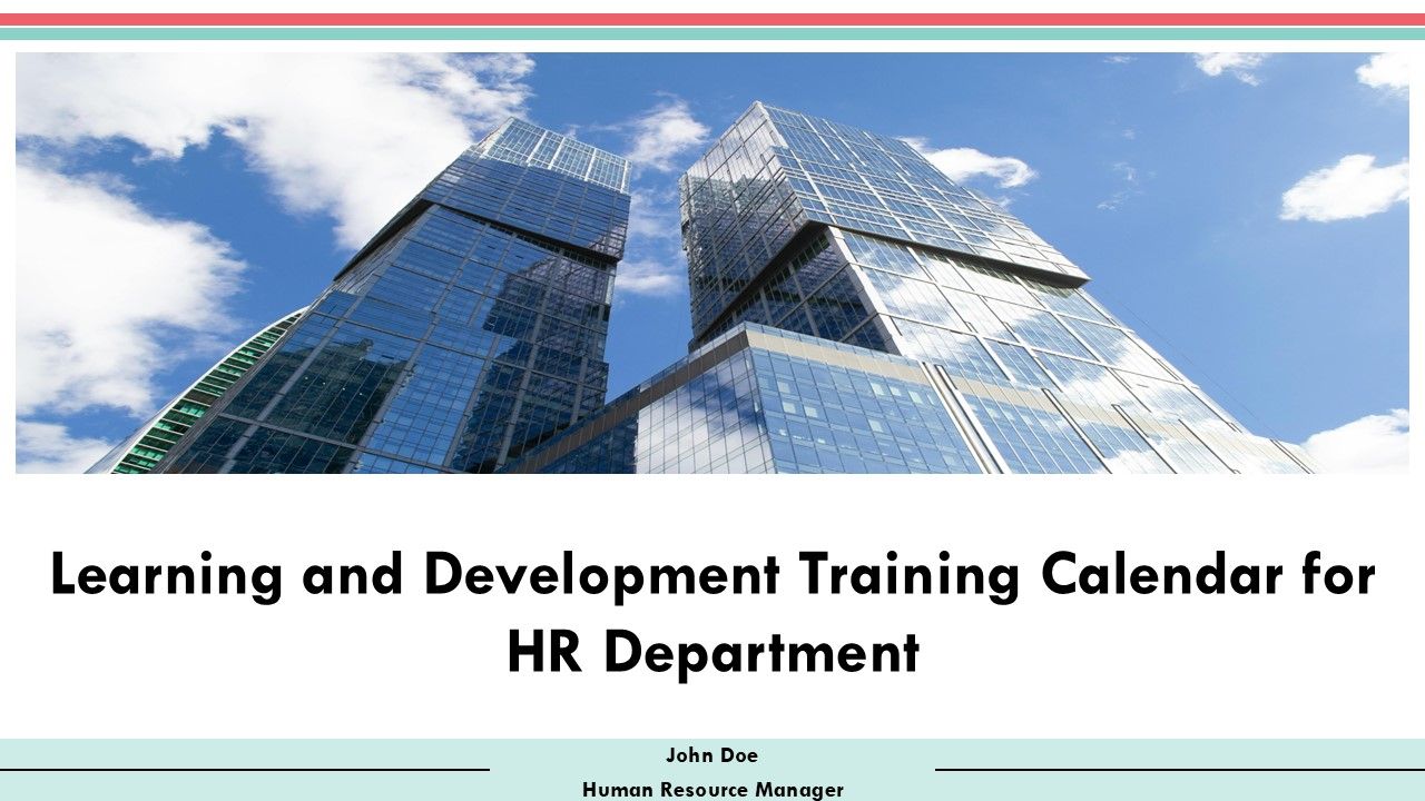 Learning And Development Training Calendar For HR Department PPT ...