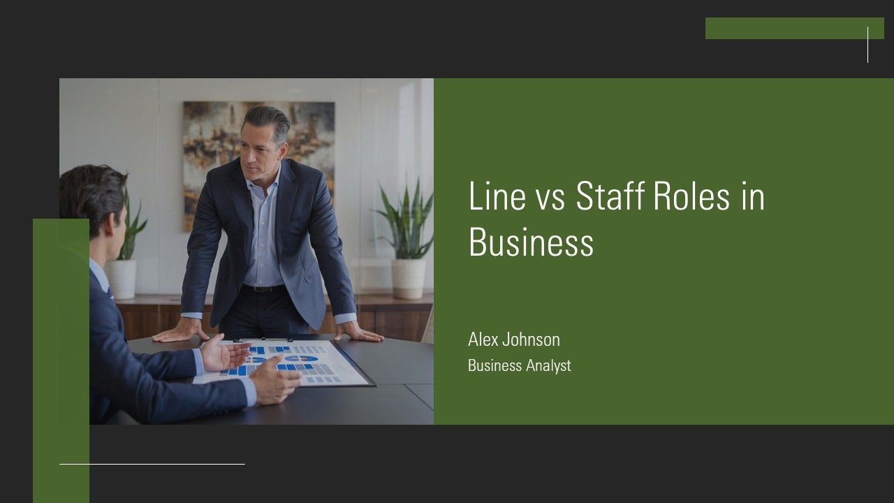 Line Vs Staff Roles In Business PPT Summary AT