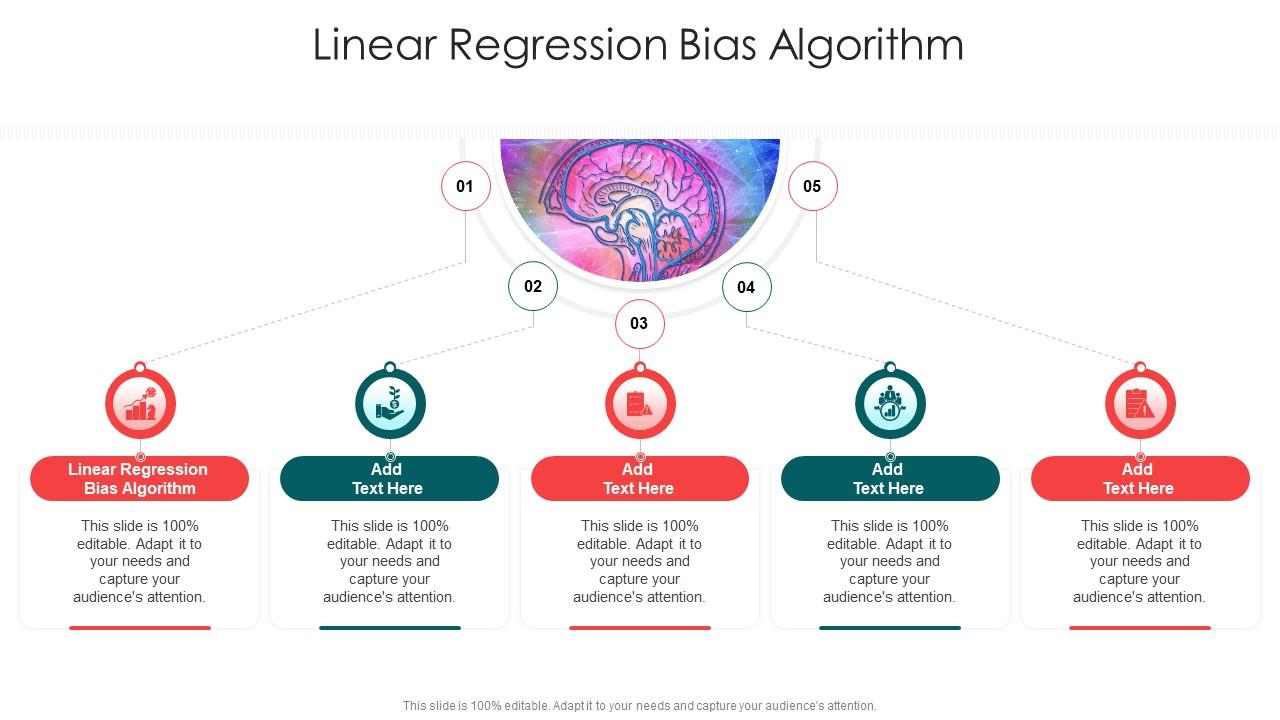 Linear Regression Bias Algorithm In Powerpoint And Google Slides Cpp PPT Template