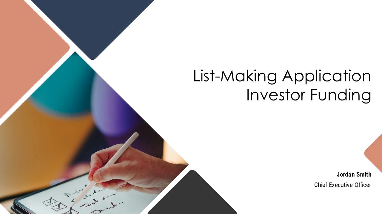 List Making Application Investor Funding PPT Sample ACP