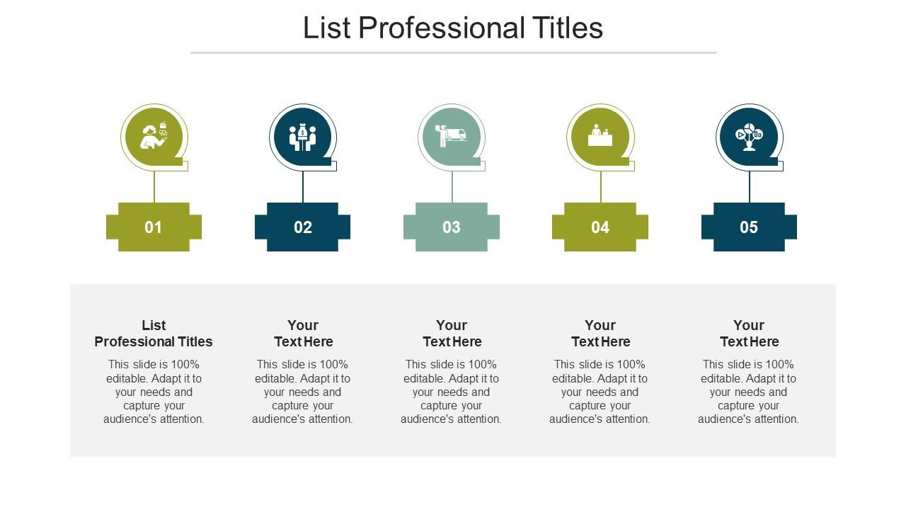 List Professional Titles Ppt Powerpoint Presentation Gallery Graphics Cpb | Presentation ...