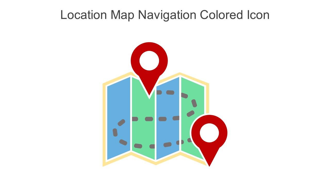 Location Map Navigation Colored Icon In Powerpoint Pptx Png And
