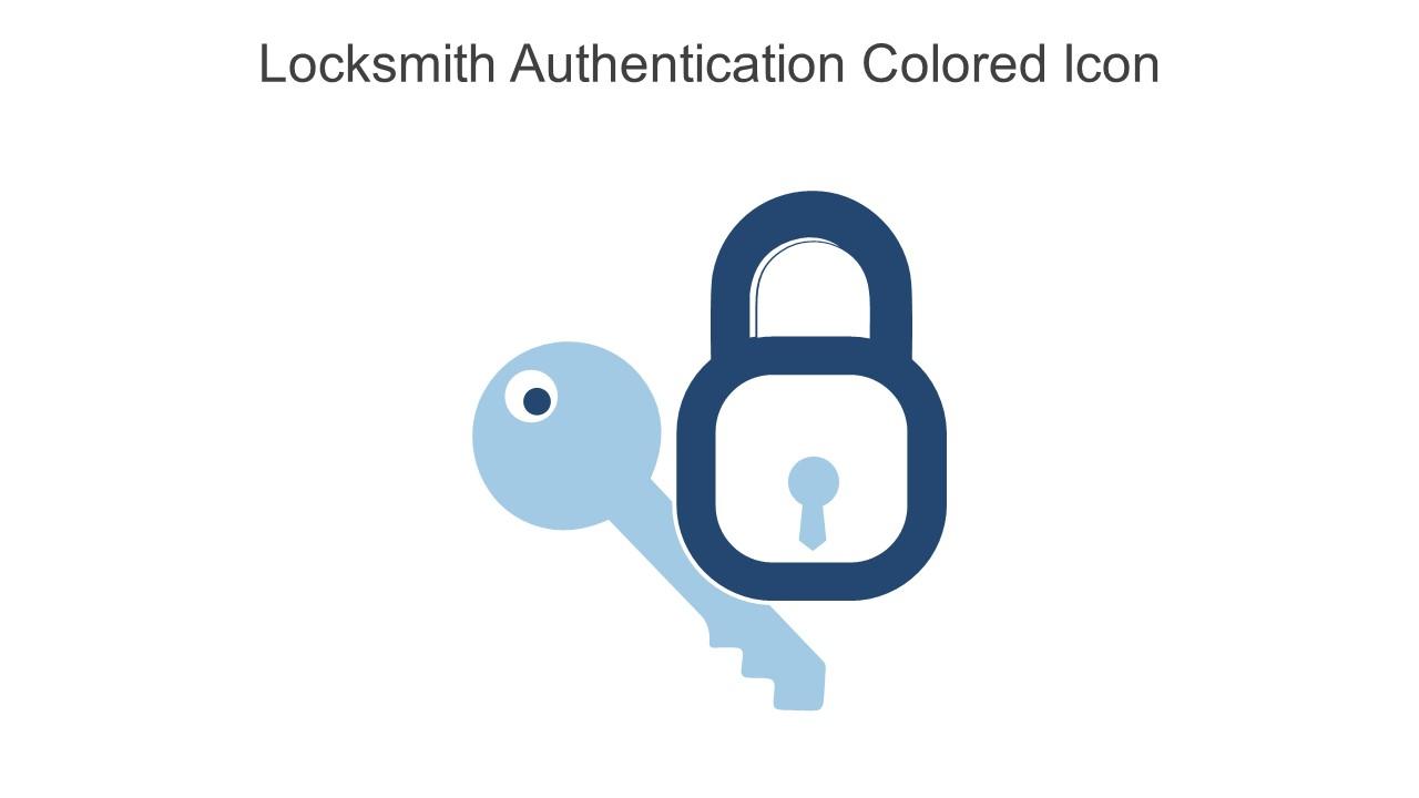 Locksmith Authentication Colored Icon In Powerpoint Pptx Png And ...