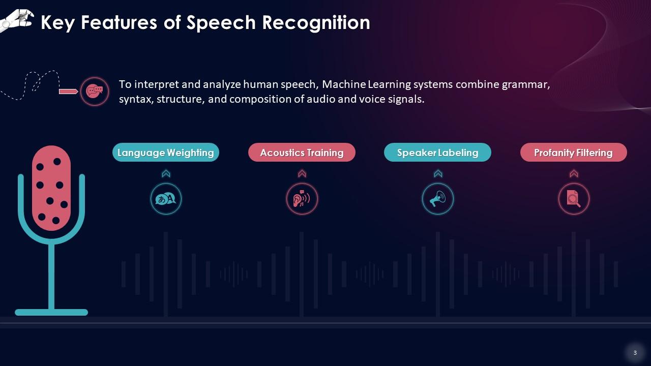 Machine Learning For Speech Recognition Training Ppt PPT Sample Machine Learning For Speech Recognition Training Ppt PPT Sample