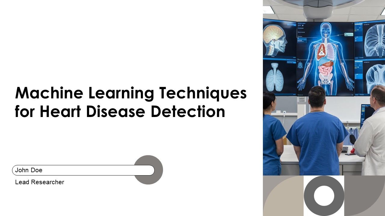 Machine Learning Techniques For Heart Disease Detection PPT Guidelines AT