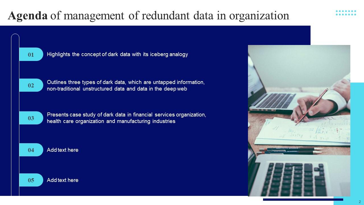 Management Of Redundant Data In Organization Powerpoint Presentation Slides PPT Example