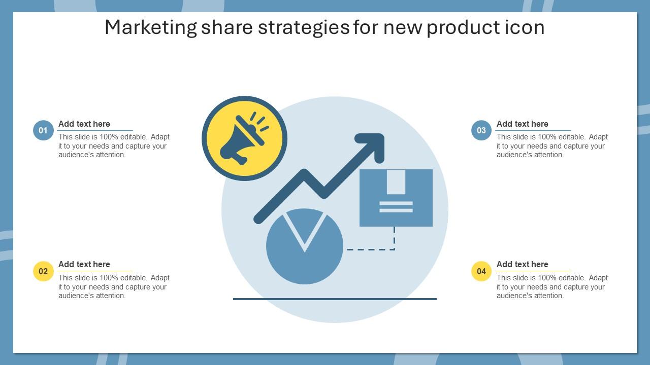 Marketing Share Strategies For New Product Icon PPT Example