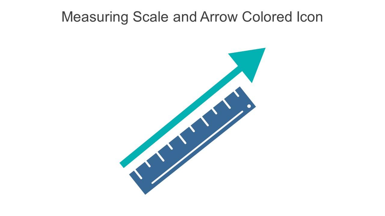 Measuring Scale And Arrow Colored Icon In Powerpoint Pptx Png And Editable Eps Format ...