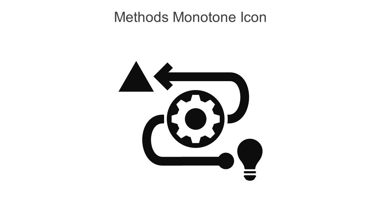 Methods Monotone Icon In Powerpoint Pptx Png And Editable Eps Format Ppt Presentation
