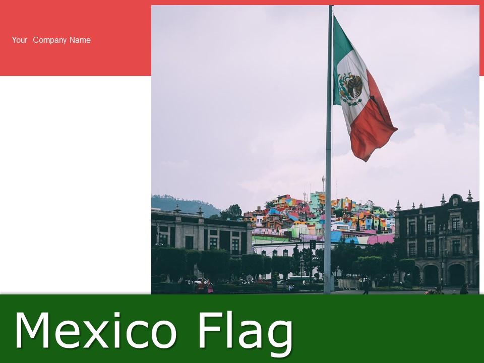 Mexico Flag Reflection Centre Through Displayed Monument | PowerPoint ...
