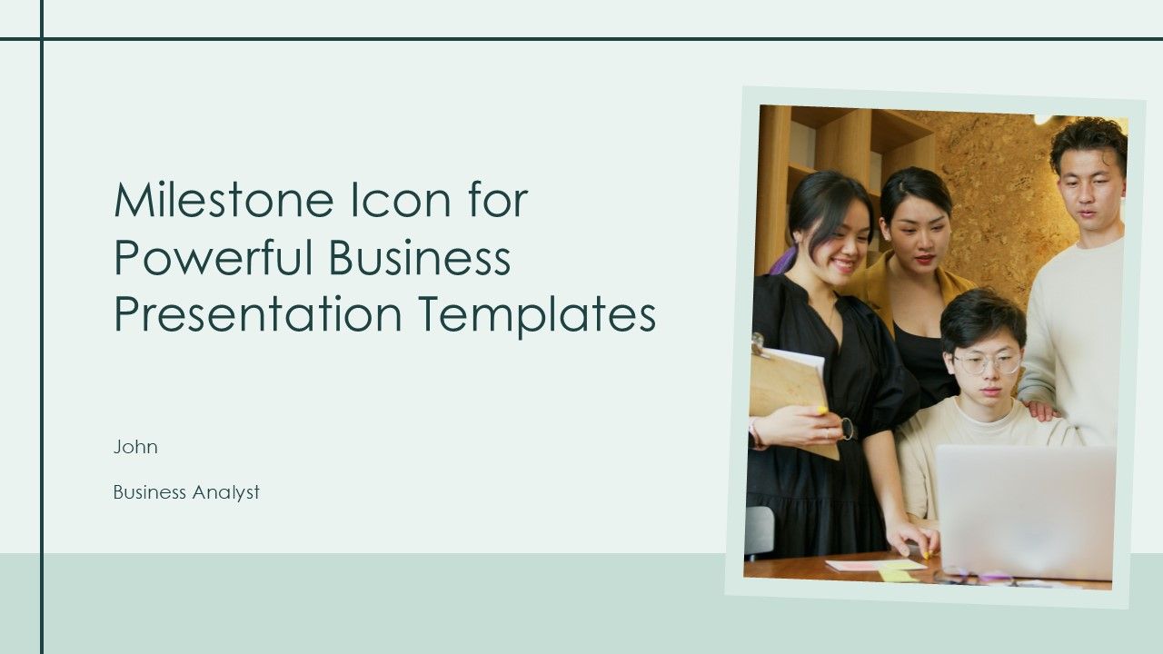 Milestone Icon For Powerful Business Presentation Templates PPT H