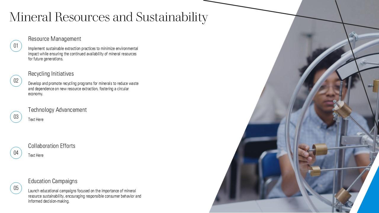 Mineral Resources And Sustainability PPT PowerPoint ST AI SS PPT Presentation