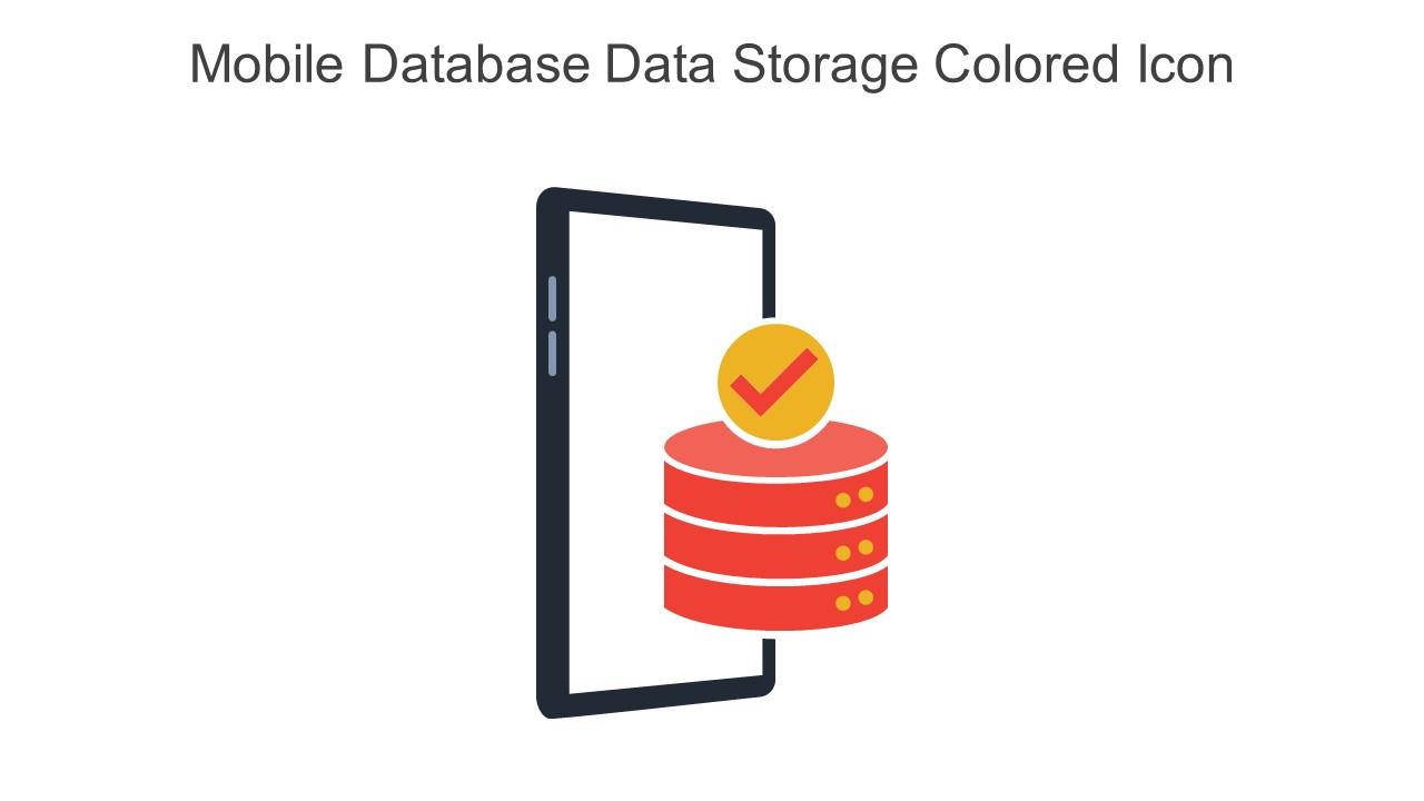 Mobile Database Data Storage Colored Icon In Powerpoint Pptx Png And Editable Eps Format Ppt