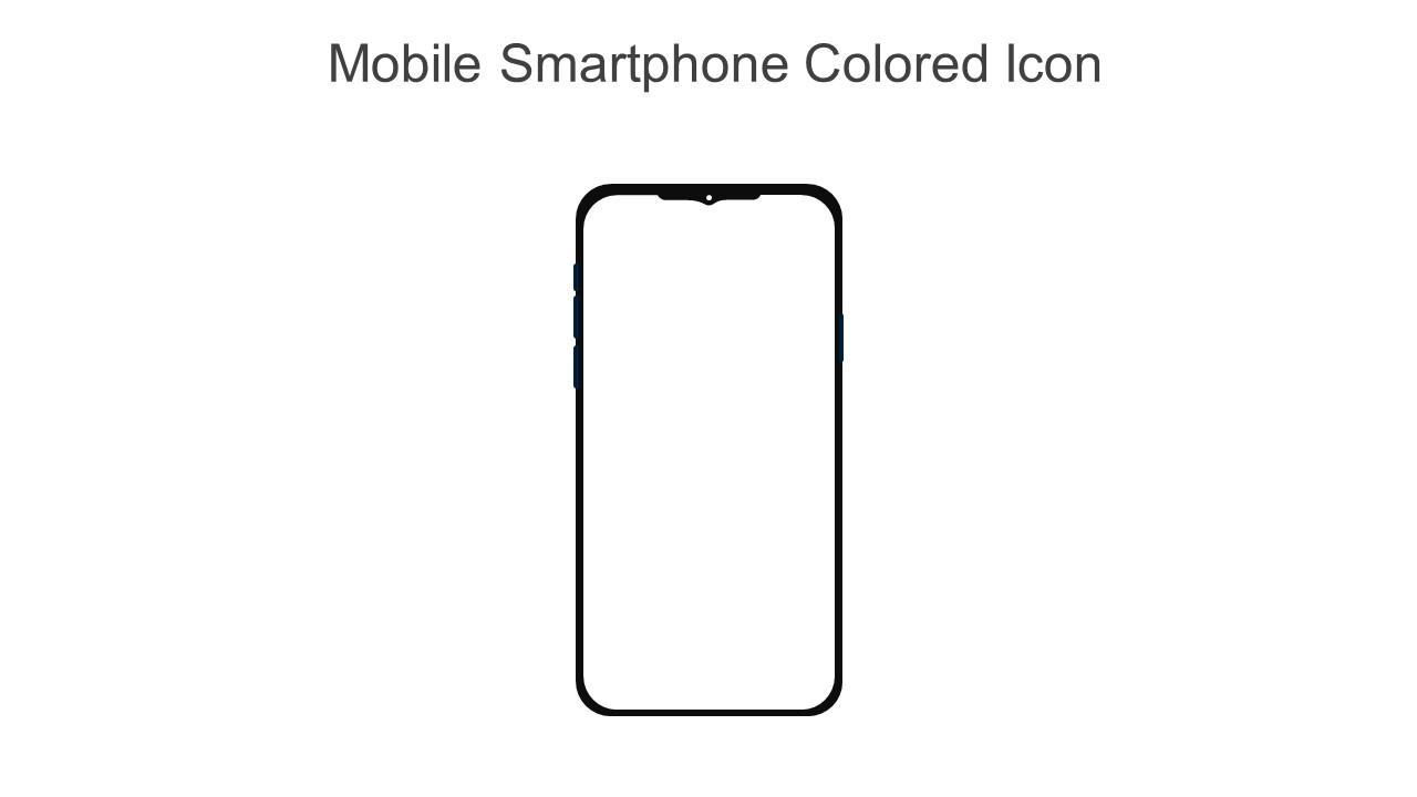 Mobile Smartphone Colored Icon In Powerpoint Pptx Png And Editable Eps Format Ppt Template