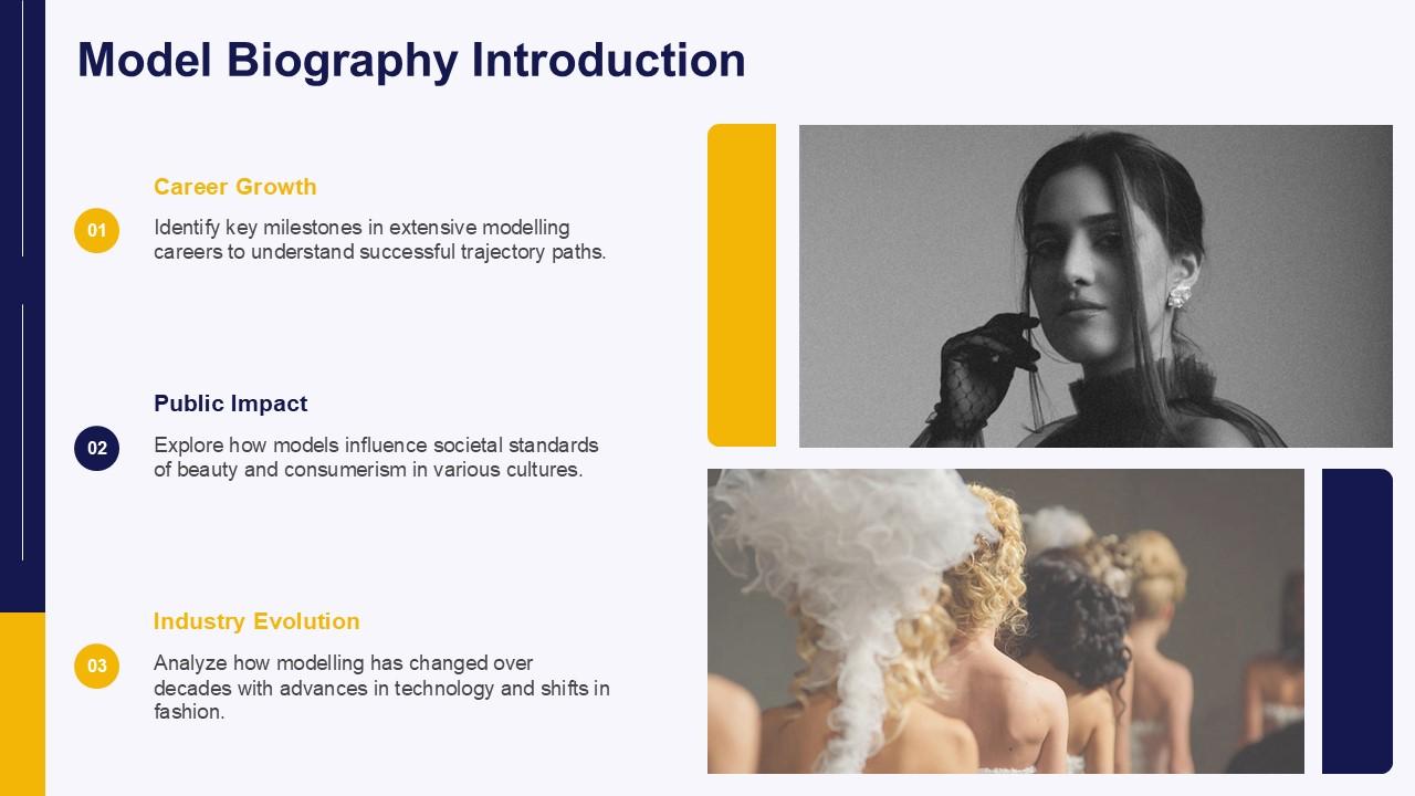 Model Biography Introduction Ppt Information Acp Ppt Example