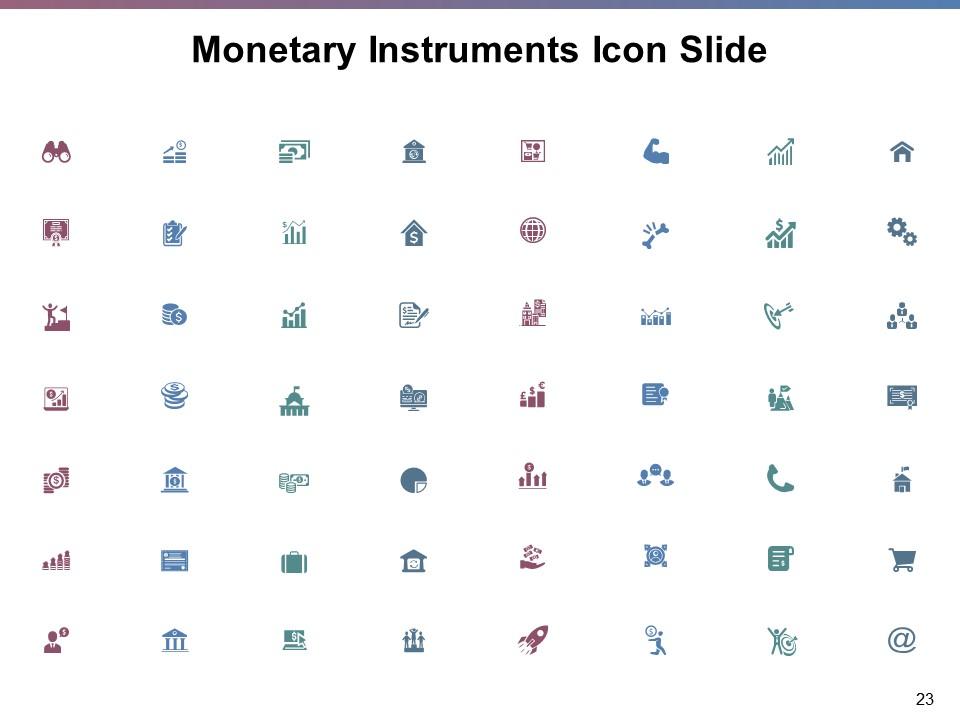 Monetary Instruments Powerpoint Presentation Slides Presentation
