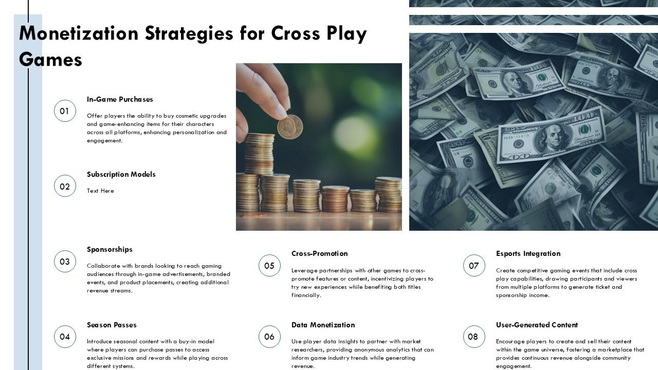 Monetization Strategies For Cross Play Games Cross Platform Play Ppt