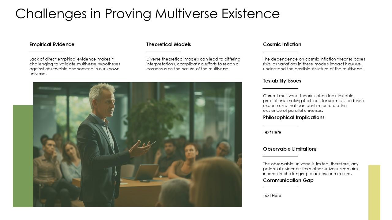 Multiverse Theory Multiple Parallel Universes Hypothesis PPT PowerPoint ST AI PPT Sample