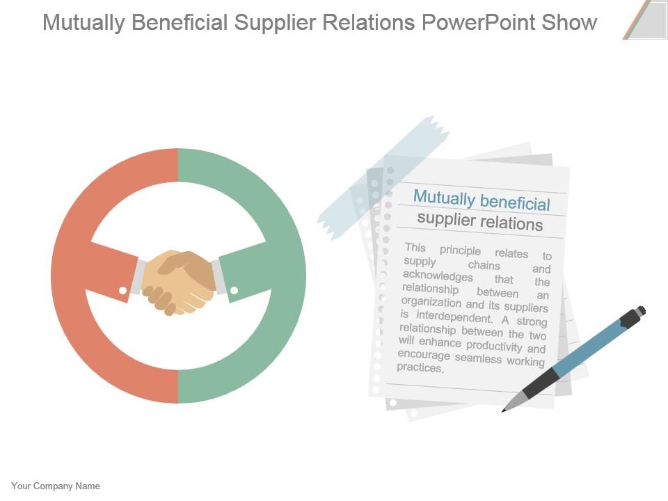 Mutually Beneficial Supplier Relations Powerpoint Show | PowerPoint ... Mutually Beneficial Supplier Relations Powerpoint Show | PowerPoint ...