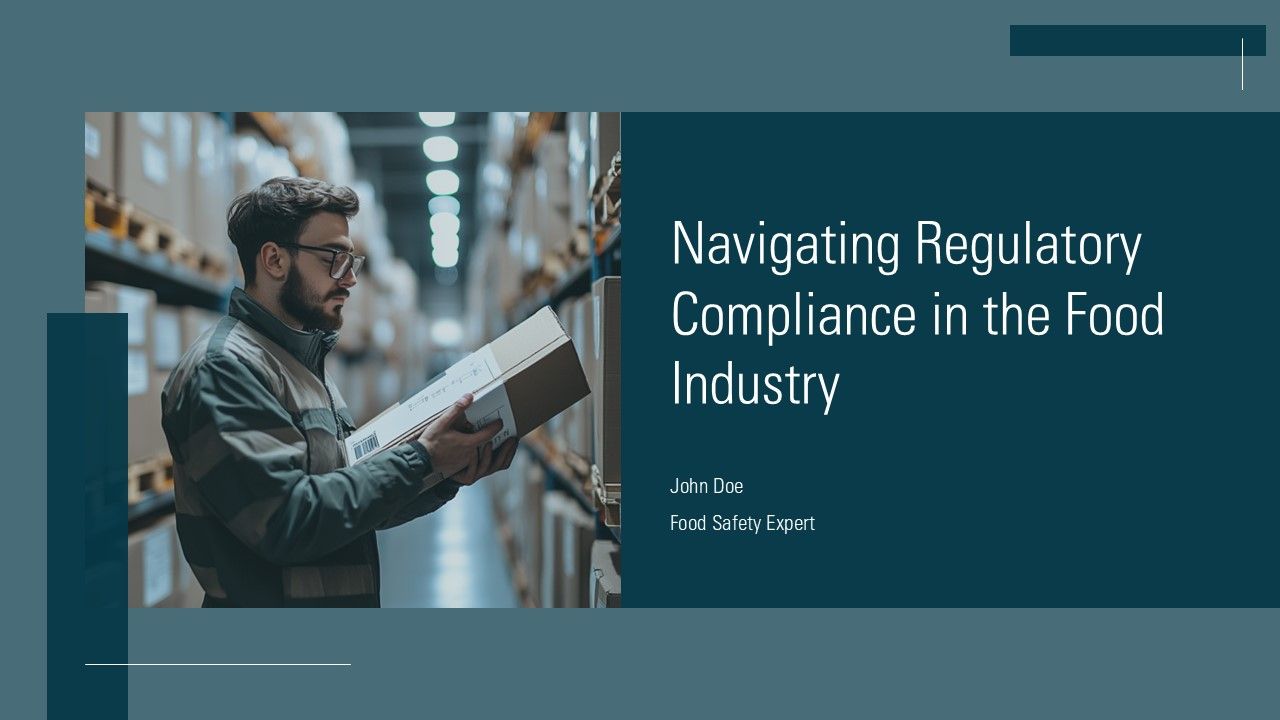 Navigating Regulatory Compliance In The Food Industry PPT PowerPoint ACP