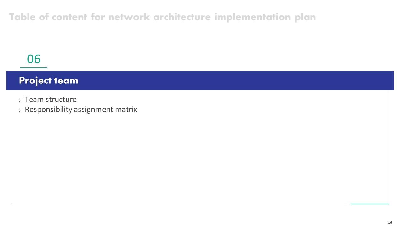 Network Architecture Implementation Plan Powerpoint Presentation Slides PPT Presentation