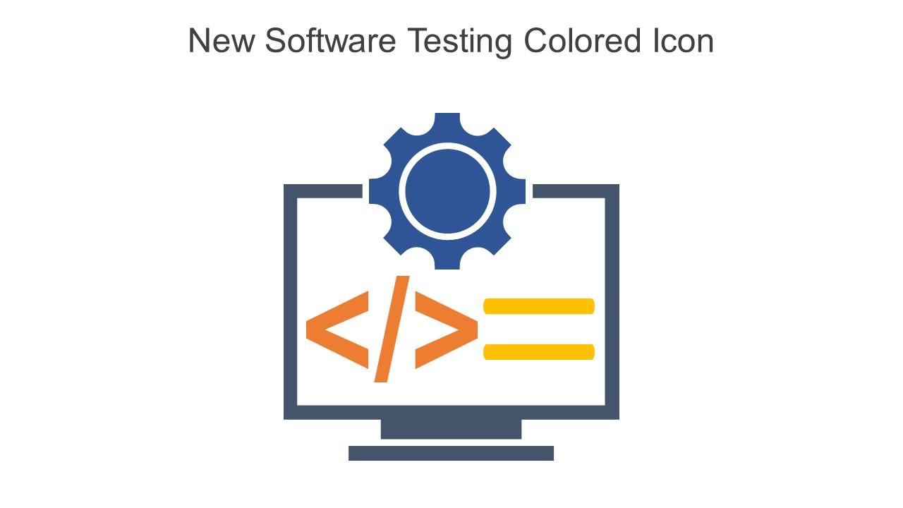 New Software Testing Colored Icon In Powerpoint Pptx Png And Editable Eps Format Ppt Template
