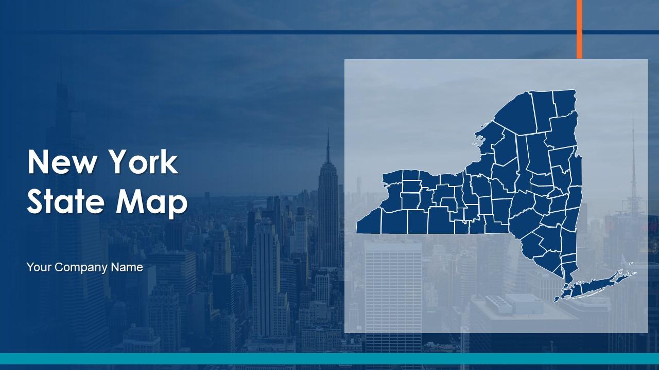 New York State Map PowerPoint PPT Template Bundles | Presentation ...
