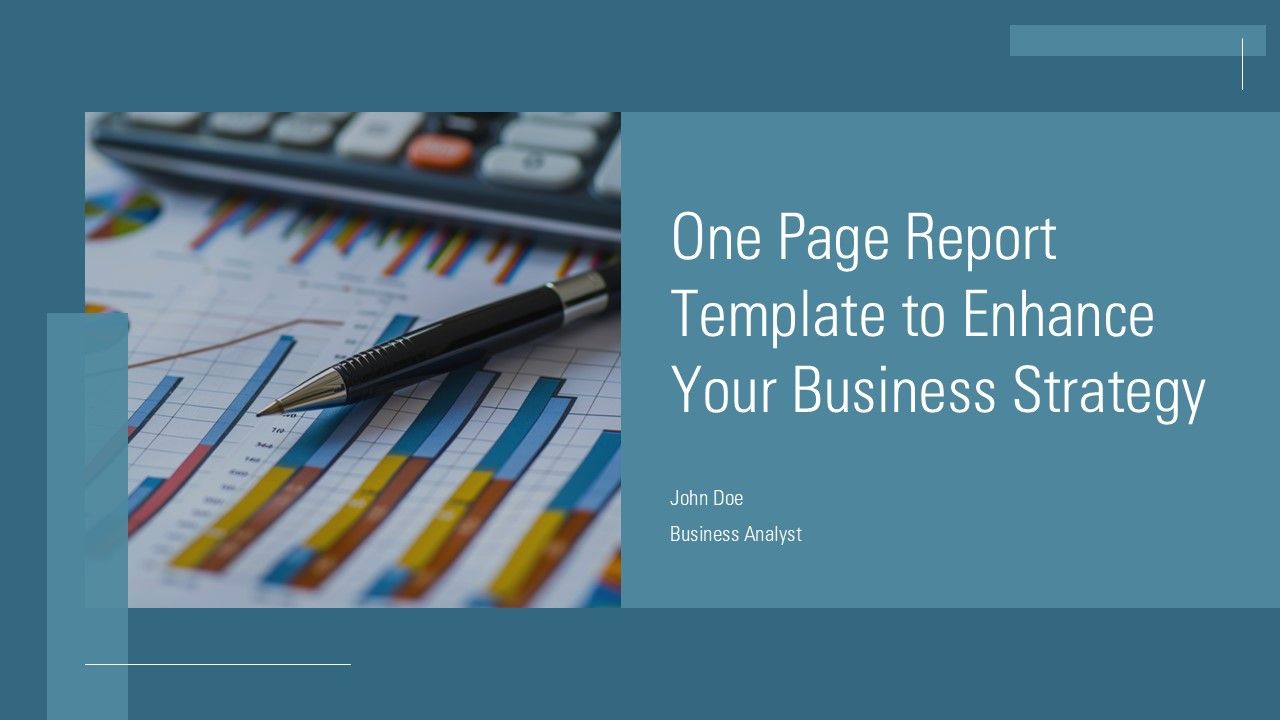 One Page Report Template To Enhance Your Business Strategy PPT H
