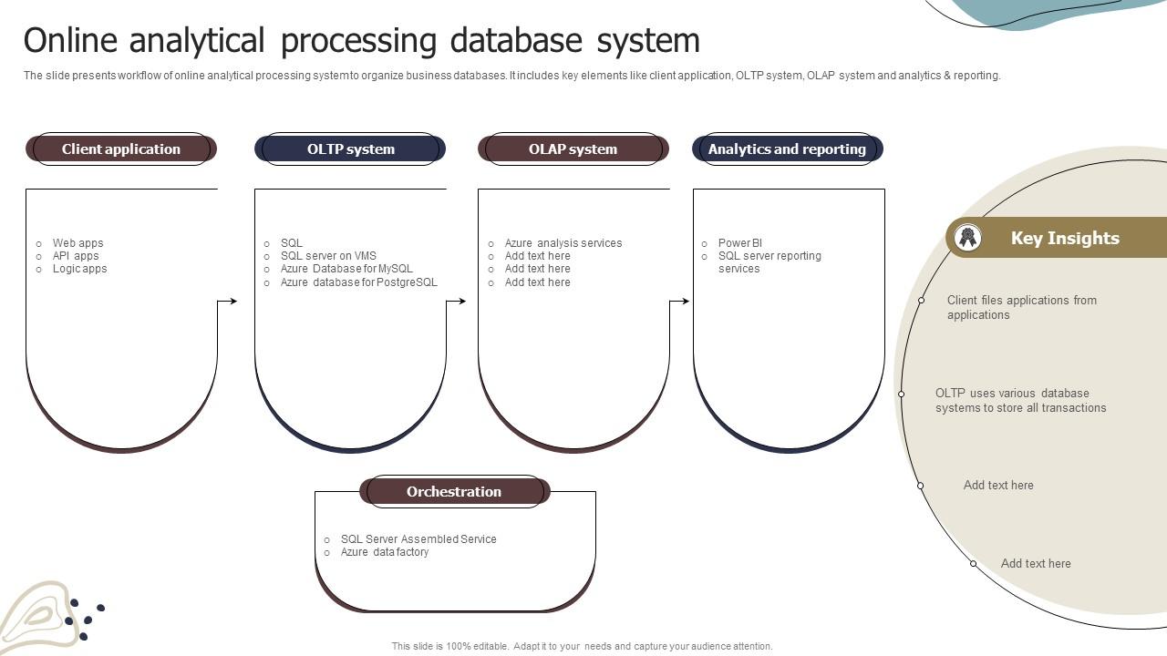 Online Analytical Processing Database System PPT Presentation