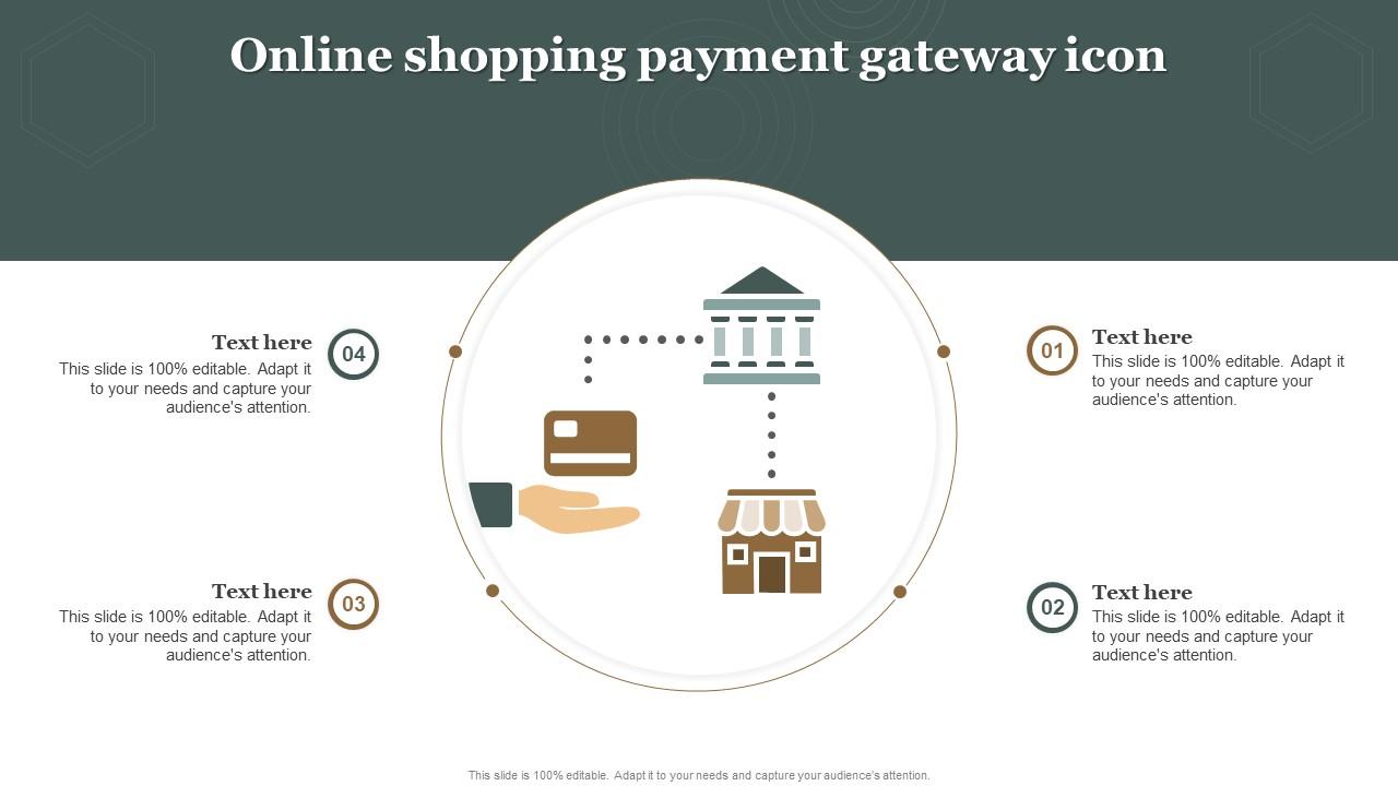 Online Shopping Payment Gateway Icon PPT Slide Online Shopping Payment Gateway Icon PPT Slide