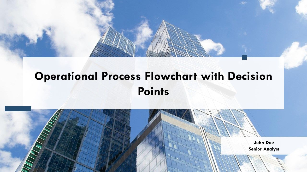 Operational Process Flowchart With Decision Points PPT Slides AT