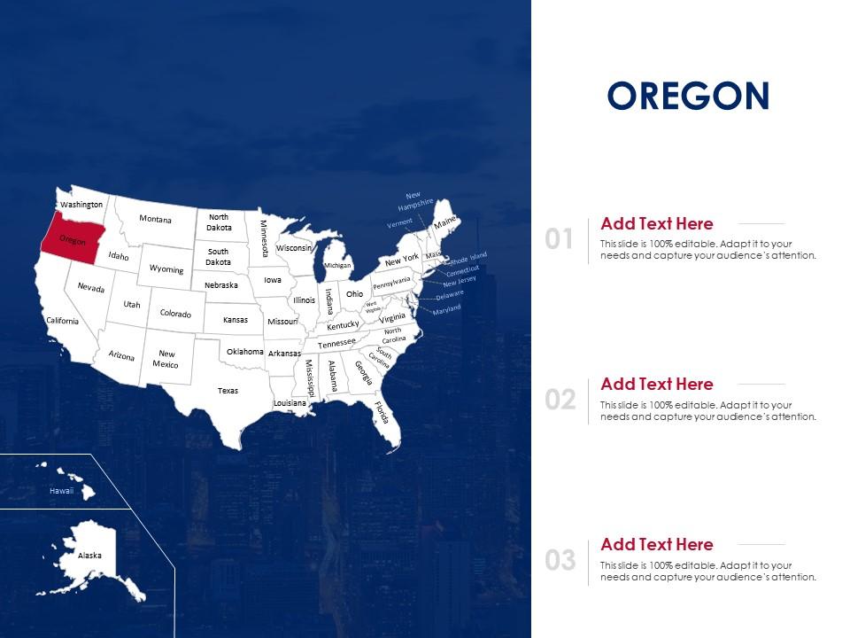 Oregon Map Powerpoint Presentation PPT Template | Presentation Graphics ...