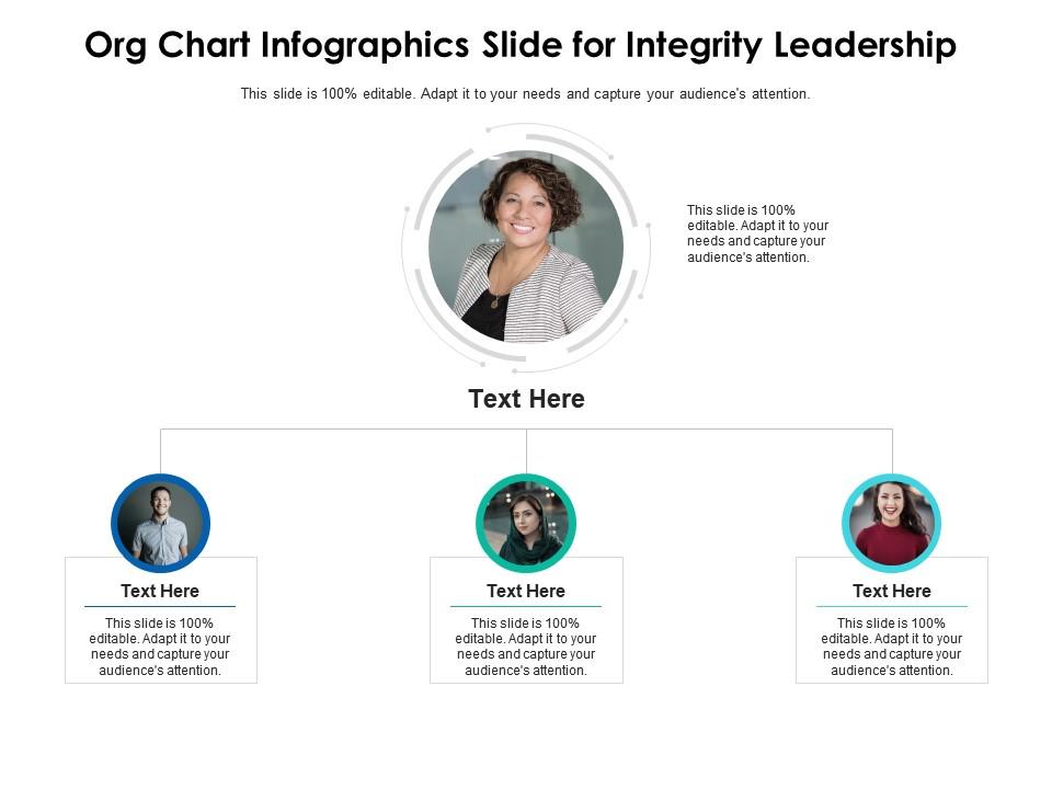 Org chart infographics slide for integrity leadership infographic ...