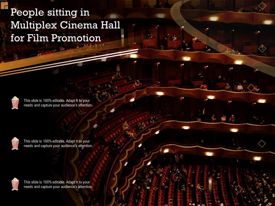 People Sitting In Multiplex Cinema Hall For Film Promotion ...