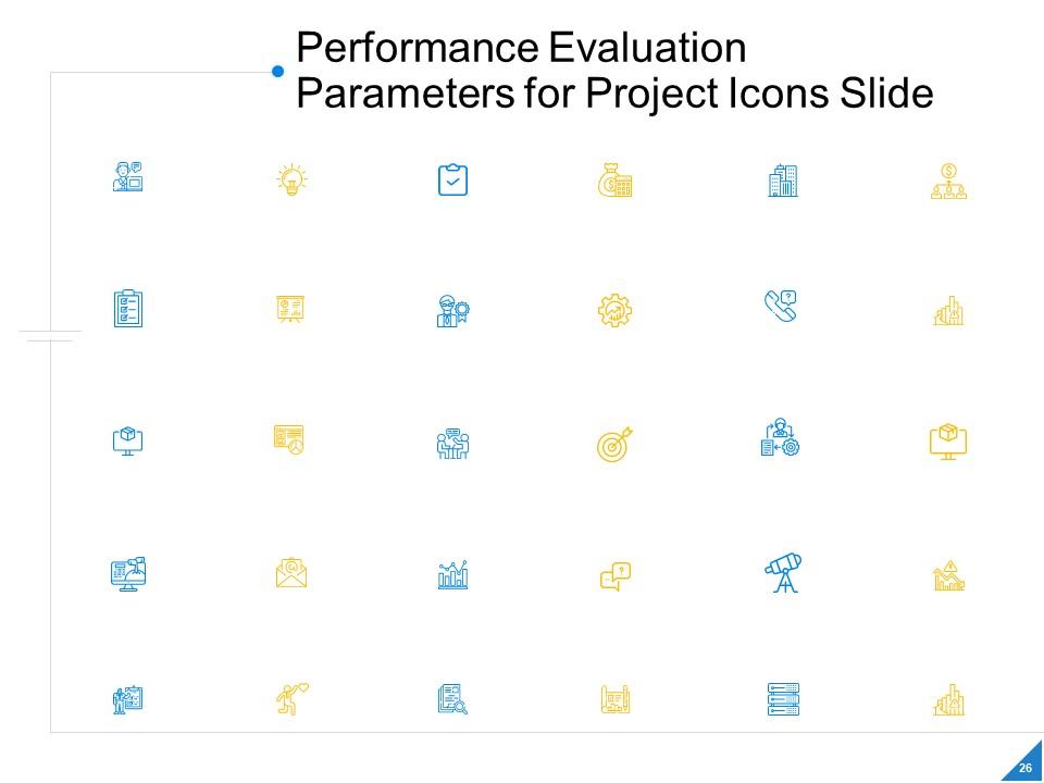 Performance Evaluation Parameters For Project Powerpoint Presentation