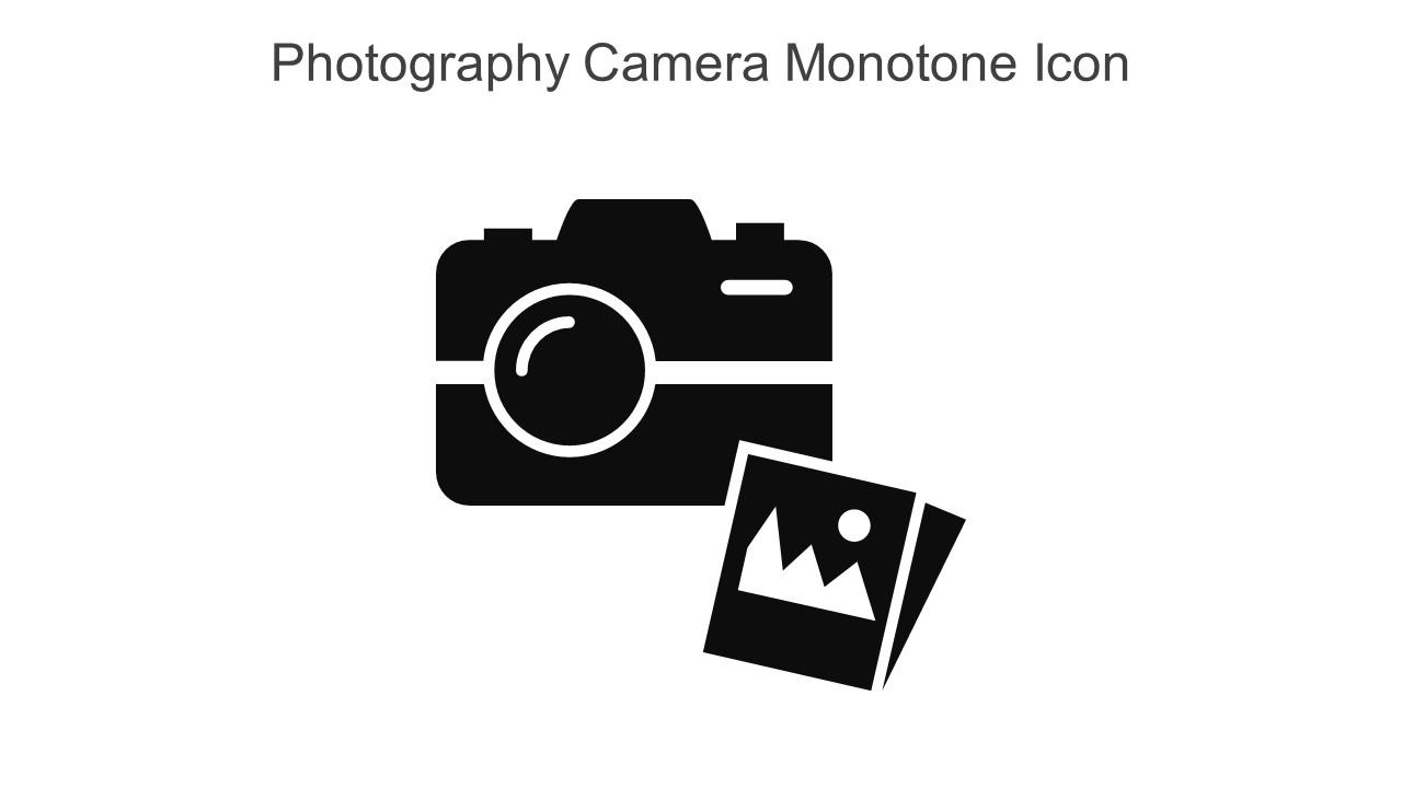 Photography Camera Monotone Icon In Powerpoint Pptx Png And Editable Eps Format PPT Sample