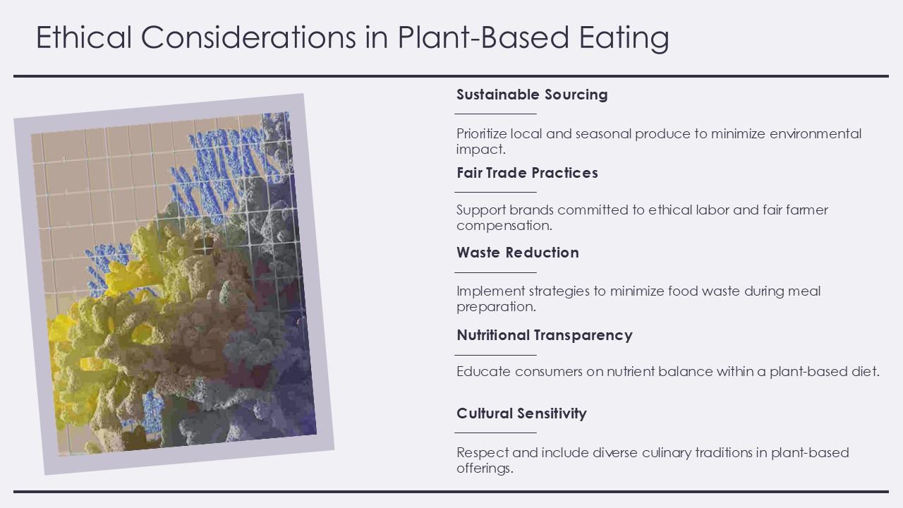 Plant Based Diet Chart PPT Sample ACP PPT Template