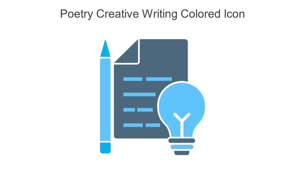 Poetry Creative Writing Colored Icon In Powerpoint Pptx Png And ...