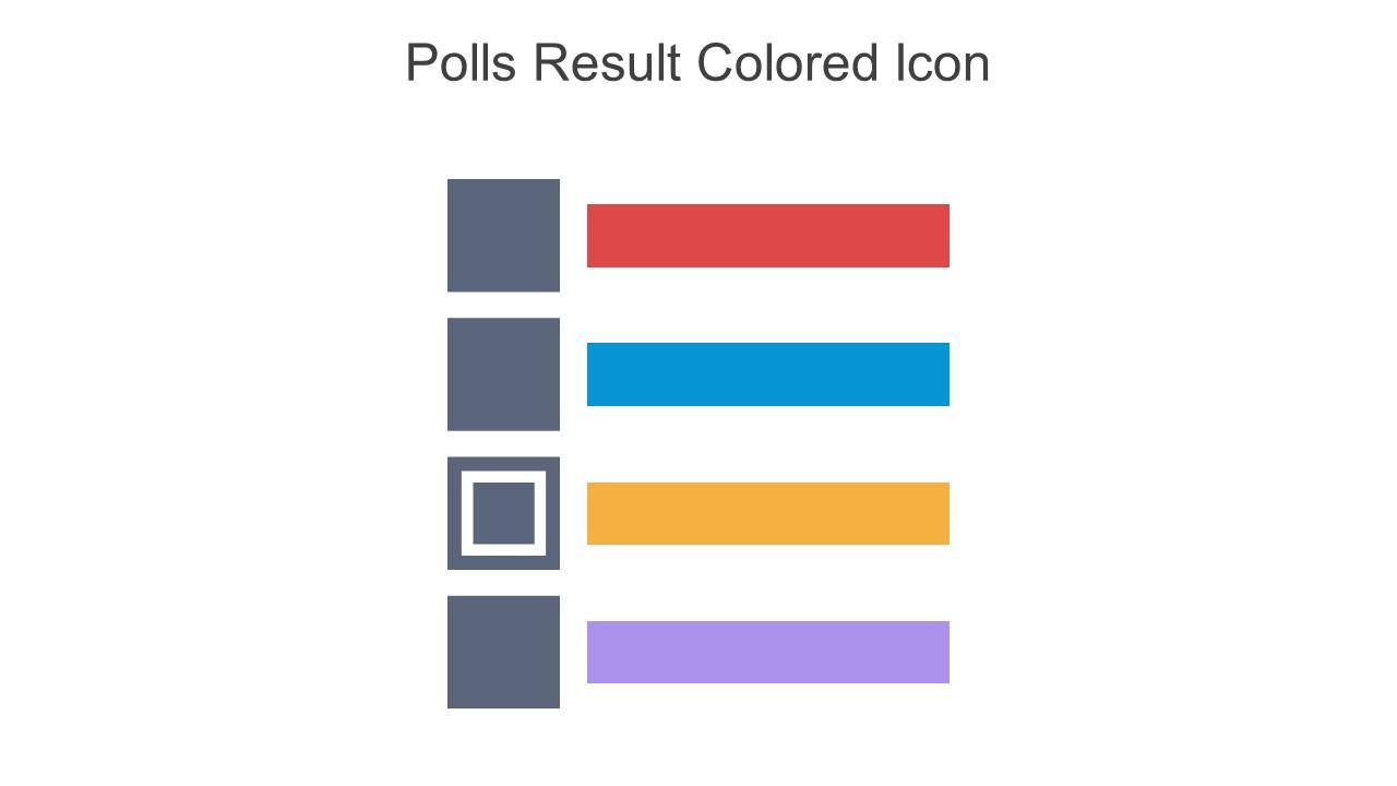 Polls Result Colored Icon In Powerpoint Pptx Png And Editable Eps Format PPT Template