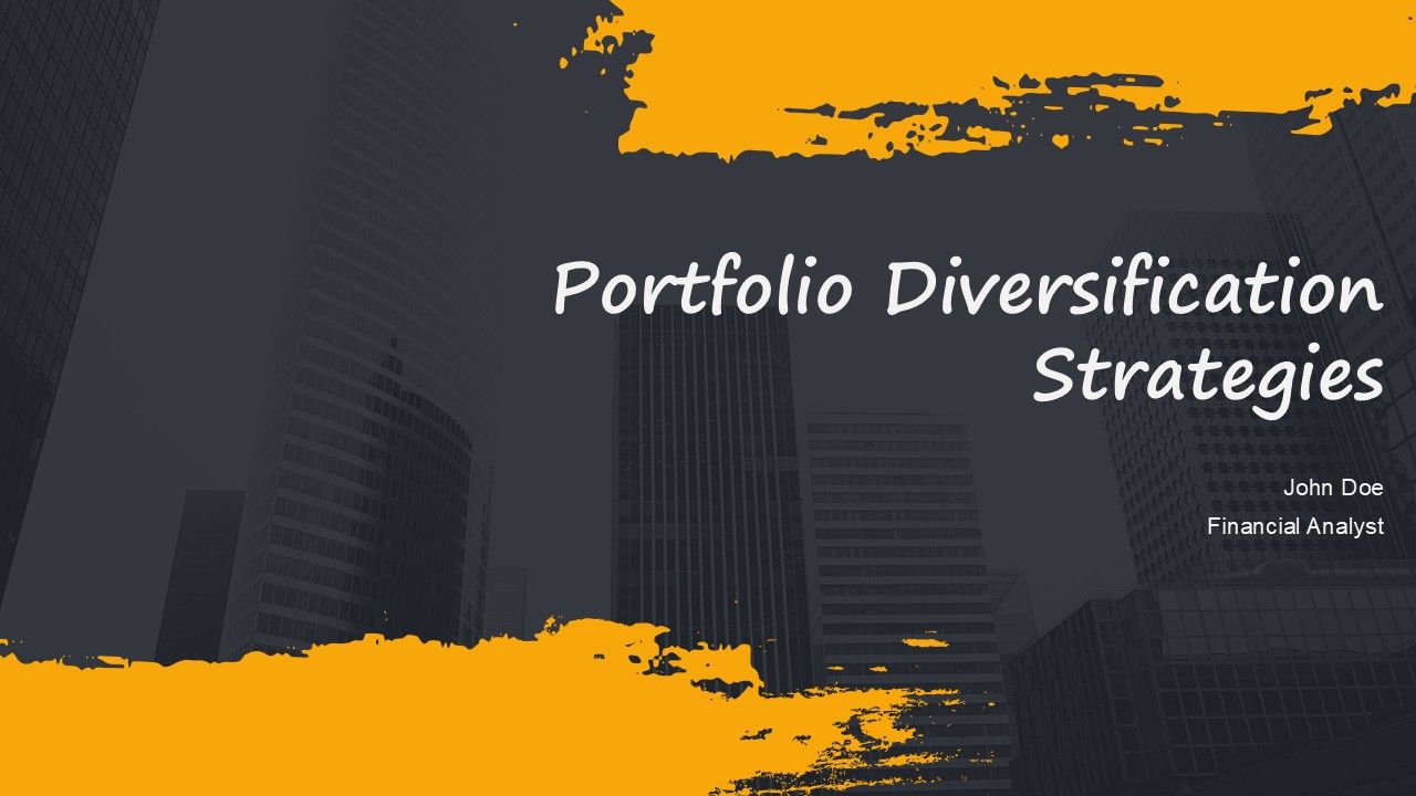 Portfolio Diversification Strategies PPT PowerPoint AT